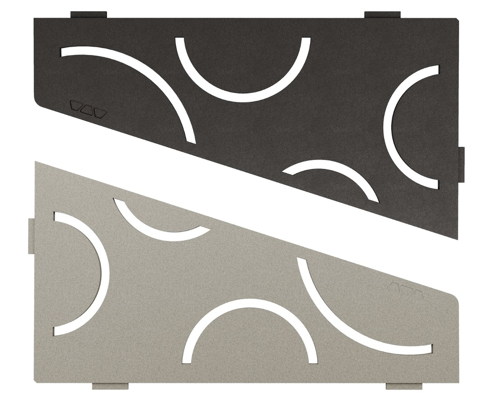 Tablette quadrilatérale d'angle 154x295mm Shelf-E-S3 - Design "Curve ...